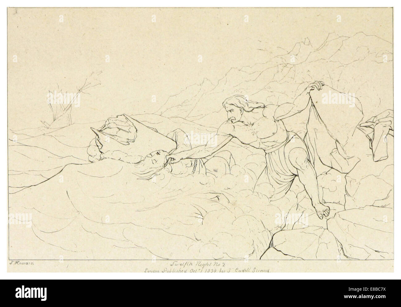 An 1828-1833 illustration from Howard’s *Shakespeare* series, depicting ...