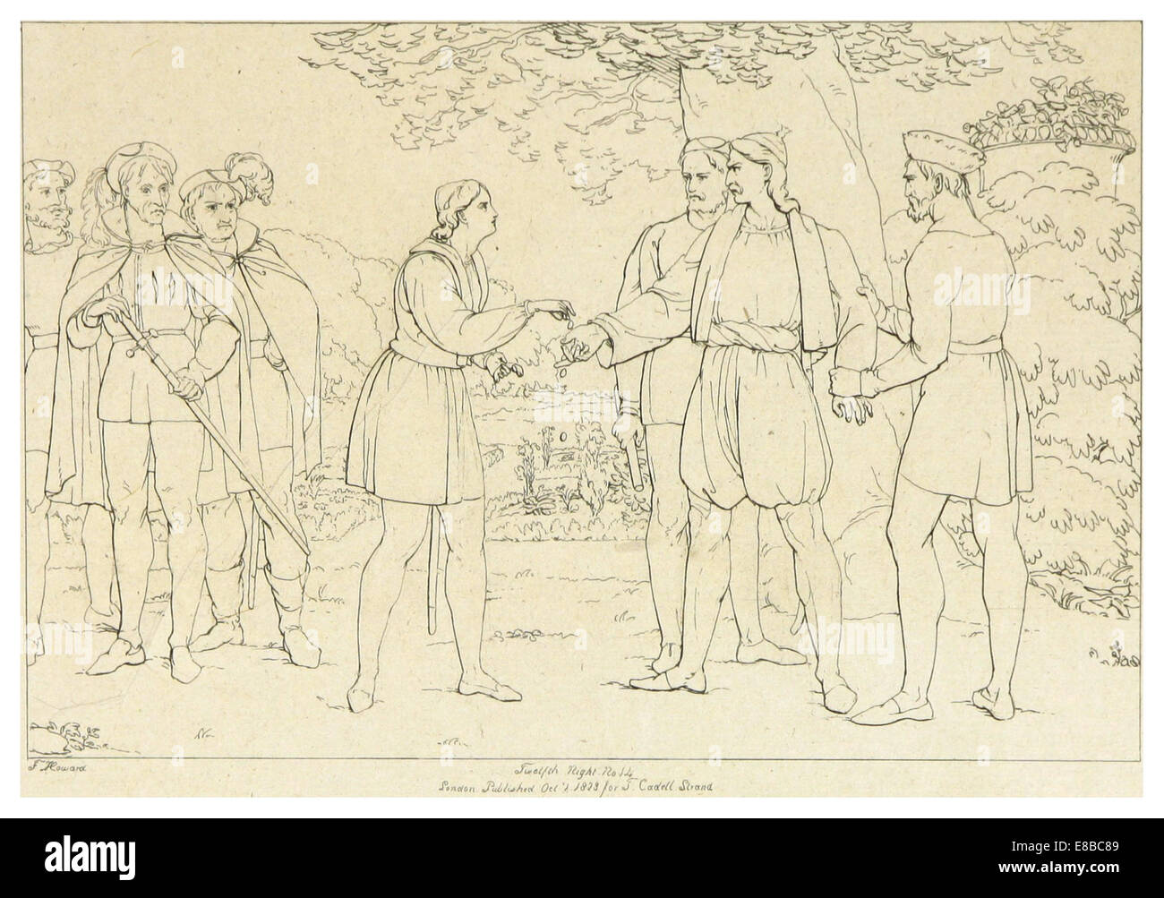 This 1828-33 illustration by Howard depicts a scene from Shakespeare's ...