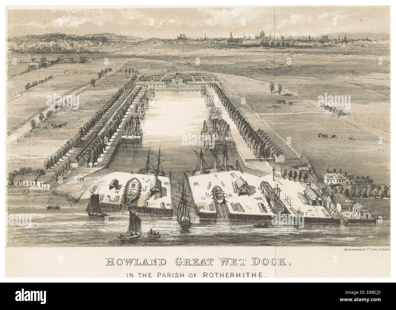 Map history docklands hi-res stock photography and images - Alamy