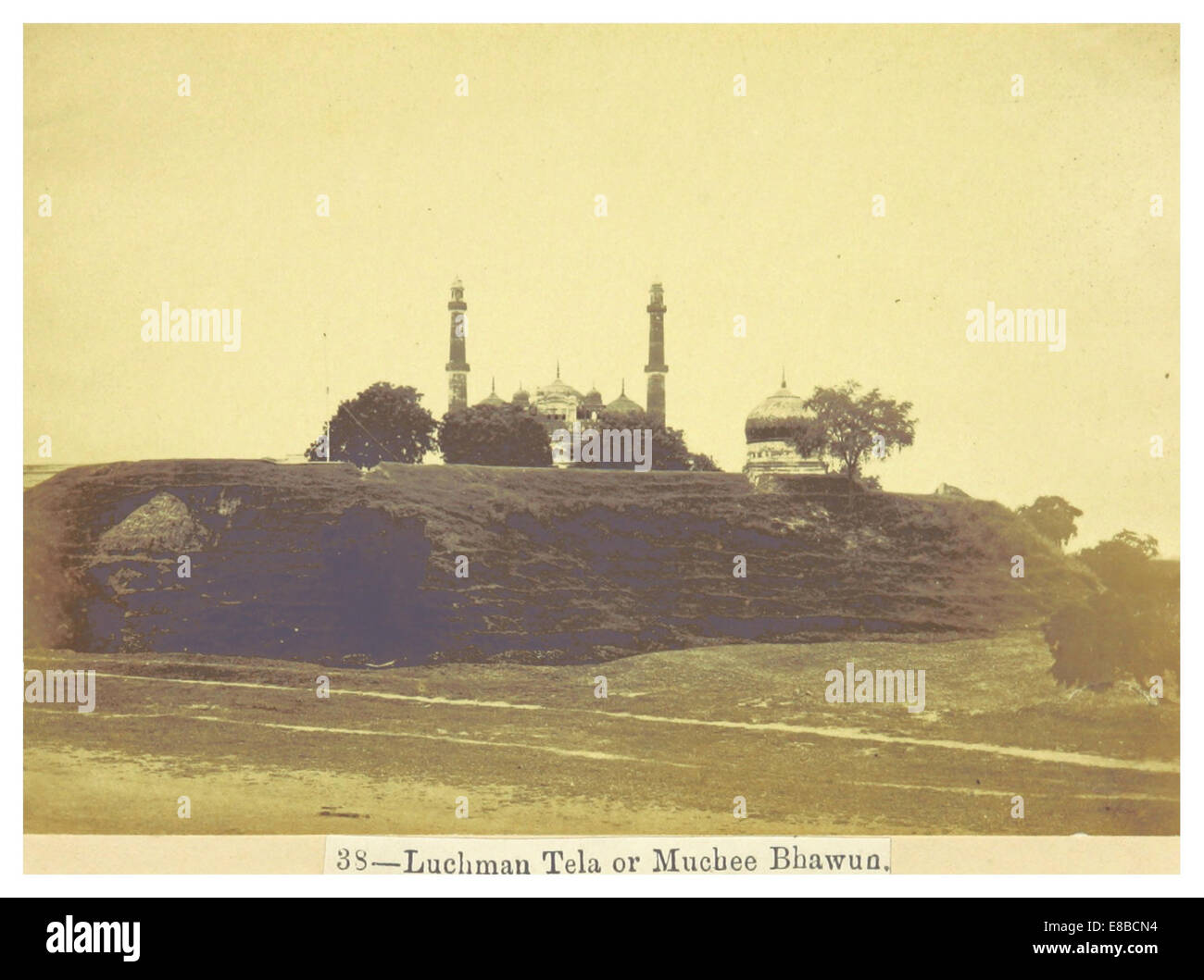 A historical illustration from the Lucknow Album, showcasing the ...