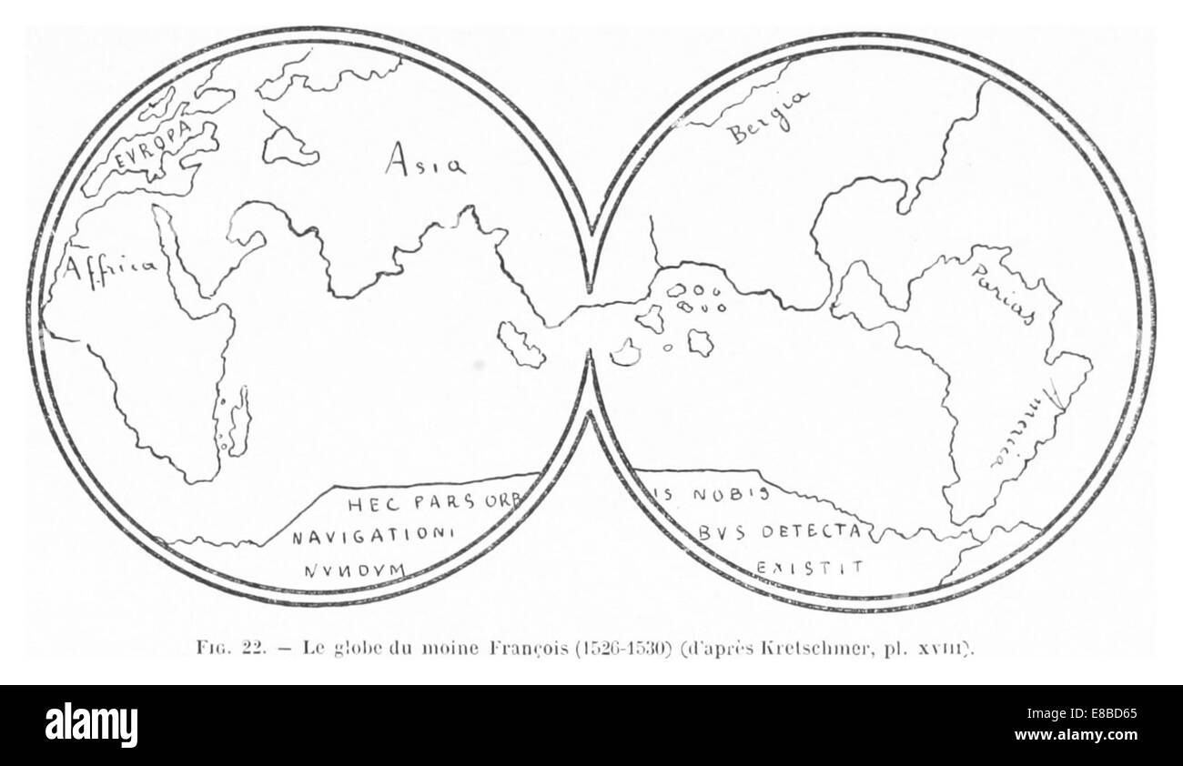 This 1893 figure by Rainaud depicts the *Globe of Monk François ...