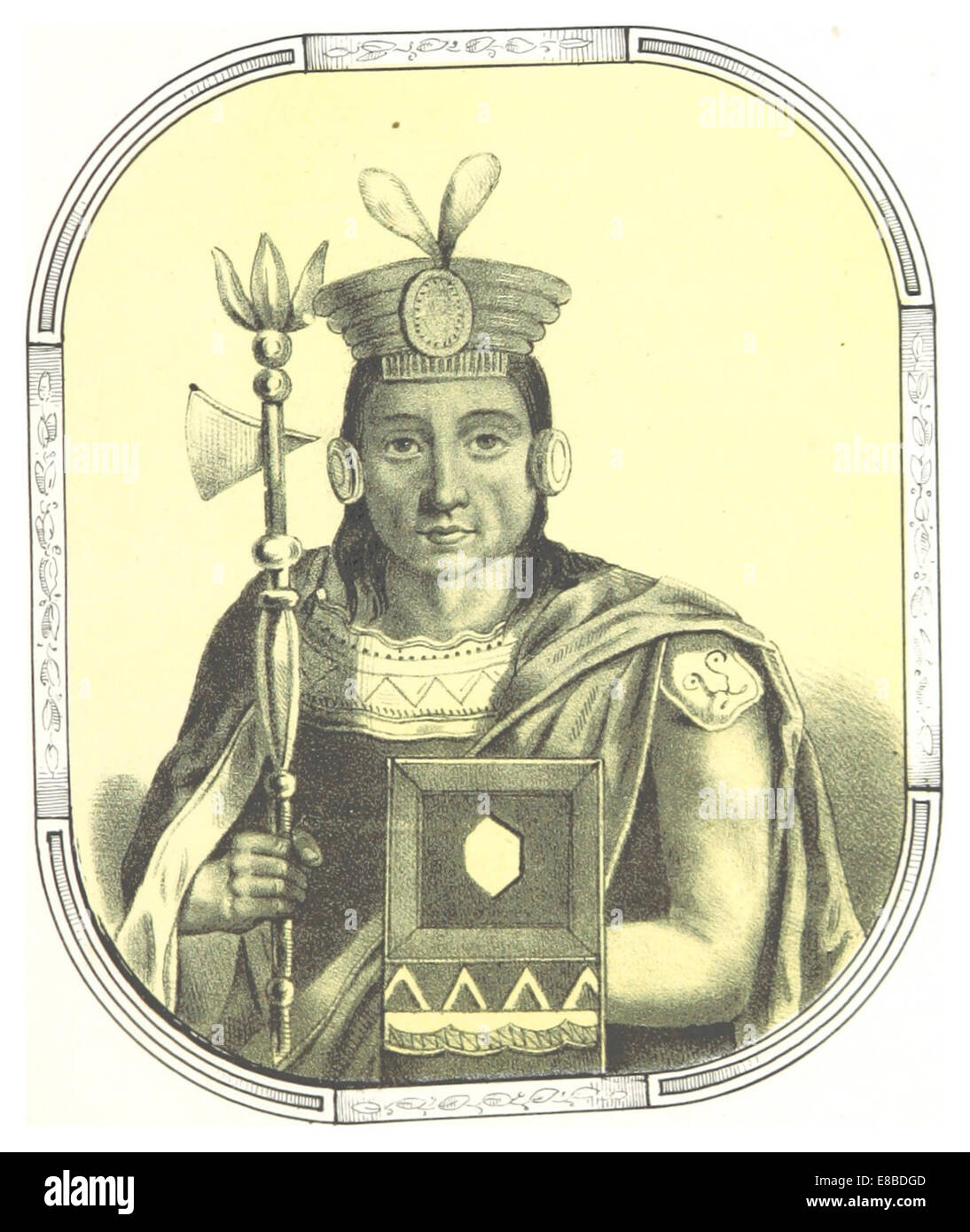 An illustration from *Sahuaraura*, page 049, depicting Sinchi Rocca, an ...