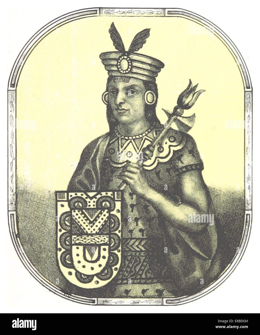 An illustration from the 'Sahuaraura' collection depicting the Inca ...