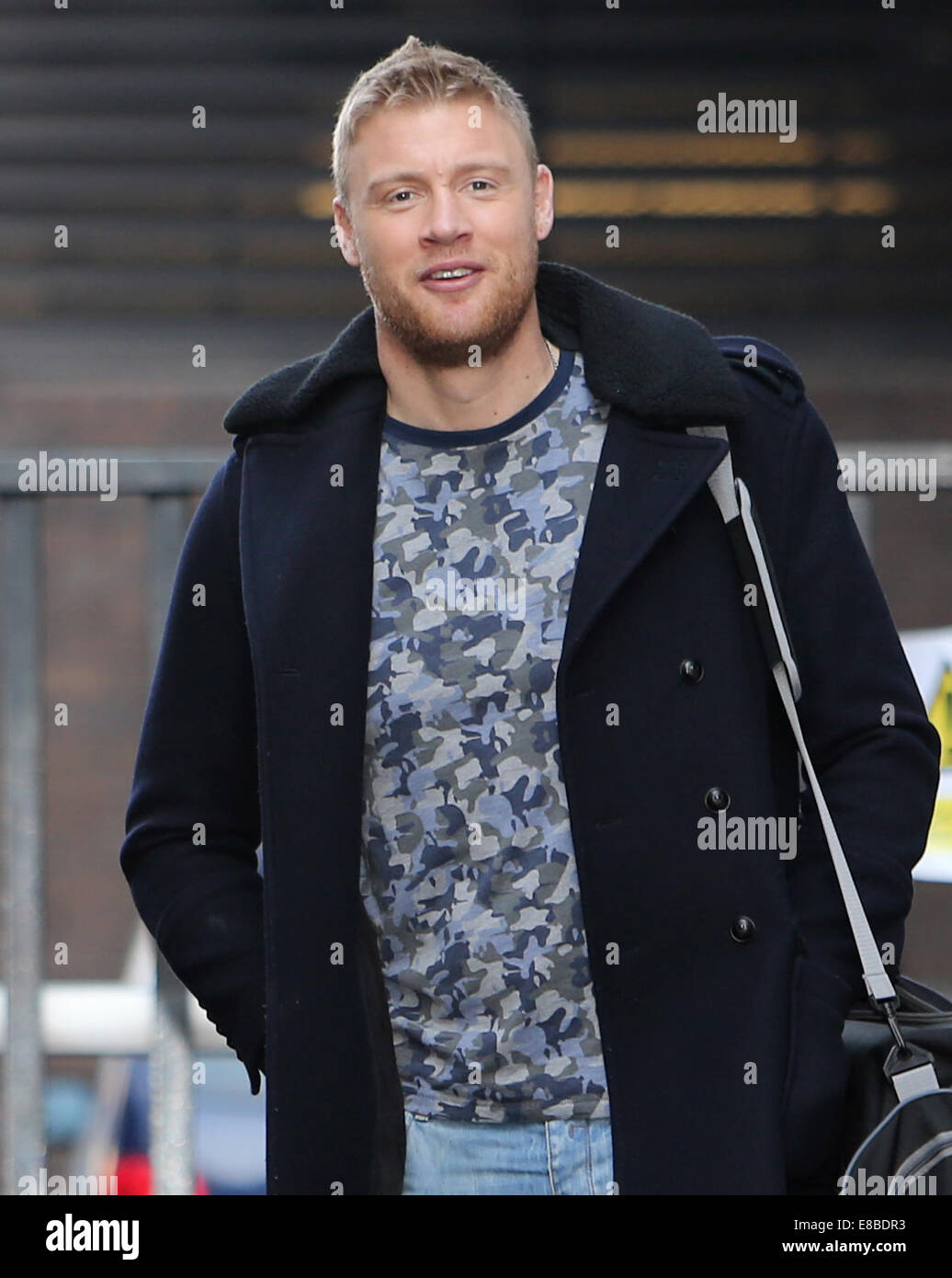 Freddie Flintoff outside ITV Studios Featuring: Freddie Flintoff,Andrew ...