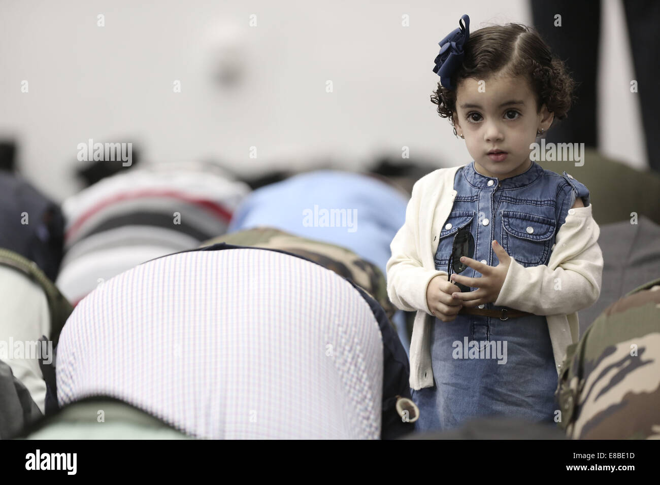 Ramallah. 4th Oct, 2014. A Palestinian girl is seen during Eid Al-Adha ...