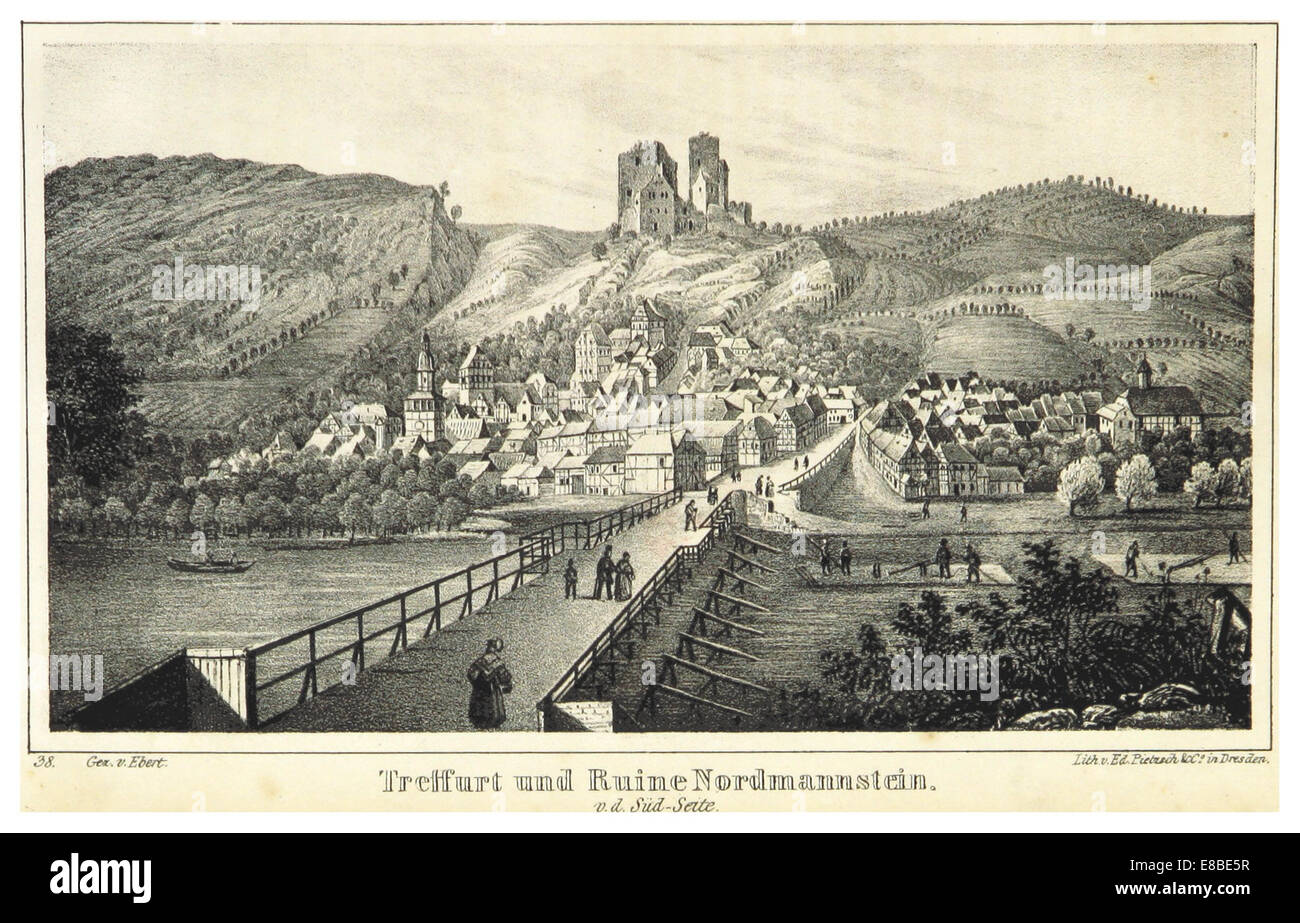 This illustration from page 37 of volume IV depicts the town of ...