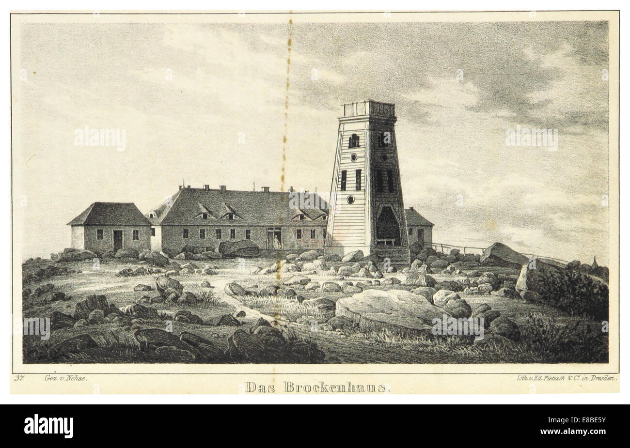 This illustration from V4 depicts Brockenhaus, a famous landmark in the ...