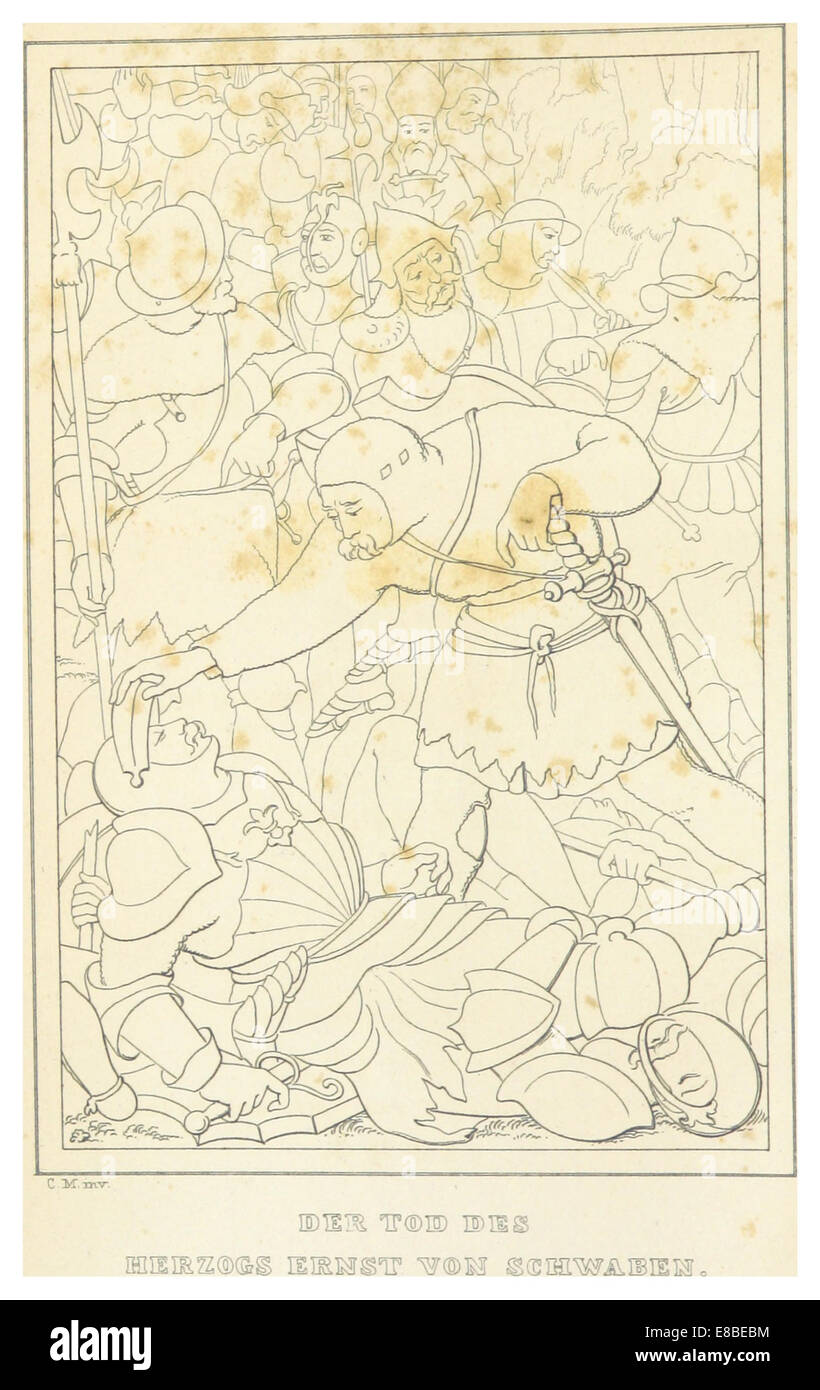 This illustration by Zimmermann depicts the death of Duke Ernst of ...