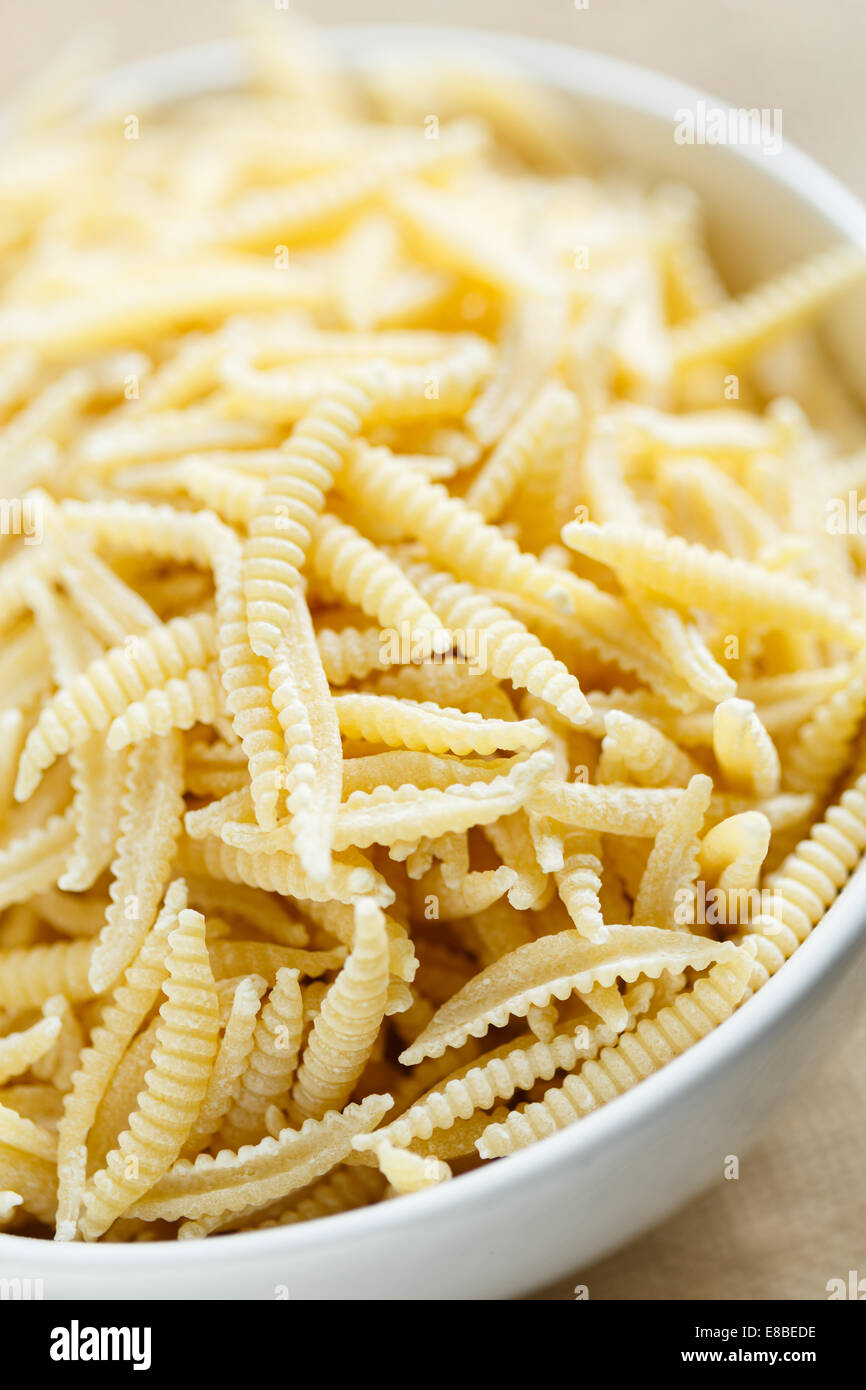 Malloreddus, typical pasta from Sardinia, Italy Stock Photo - Alamy