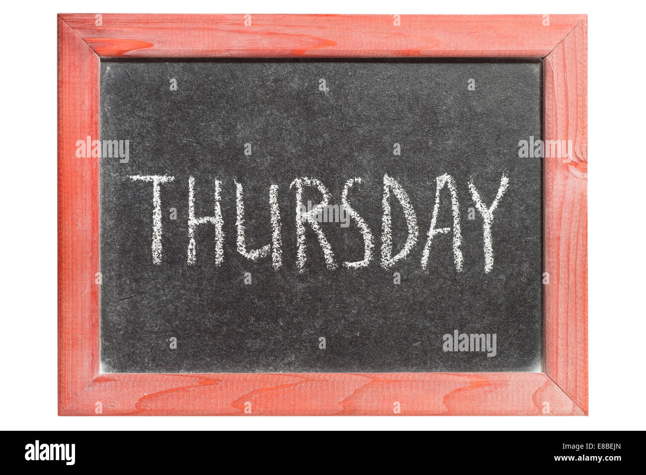 Thursday word handwritten on isolated vintage blackboard Stock Photo ...