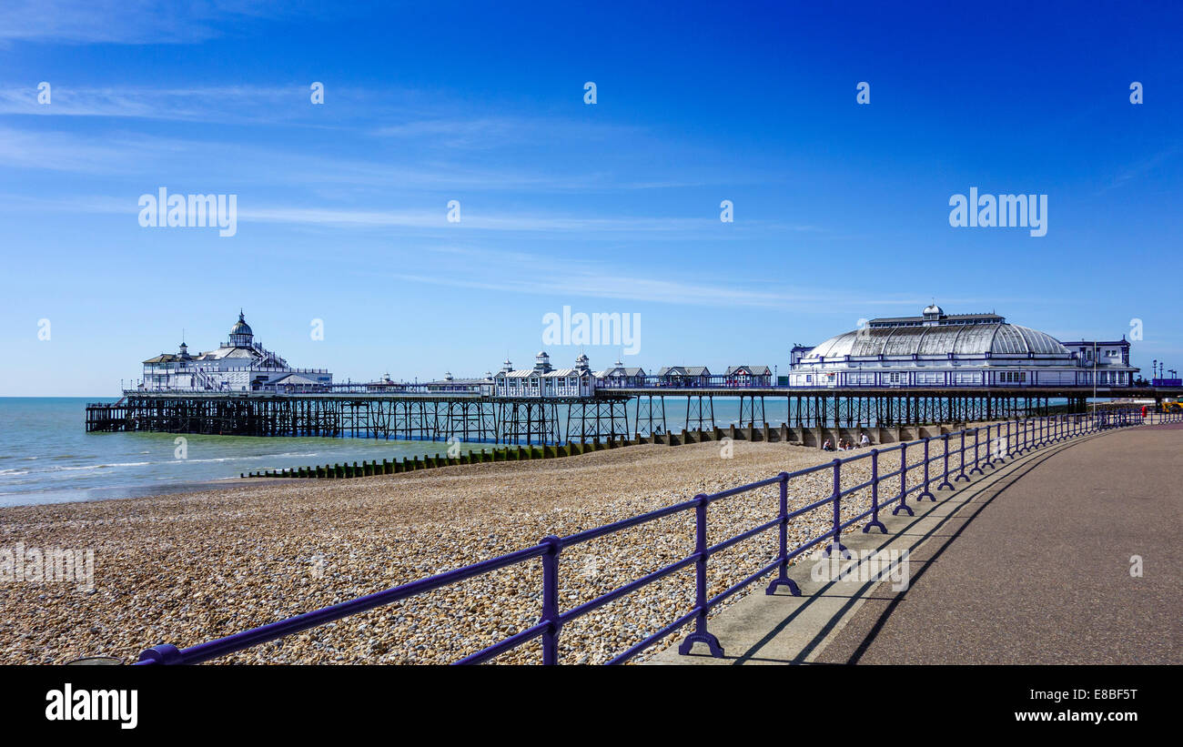 Eastbourne Pier just before the 2014 pier pavillion fire Sussex Stock ...