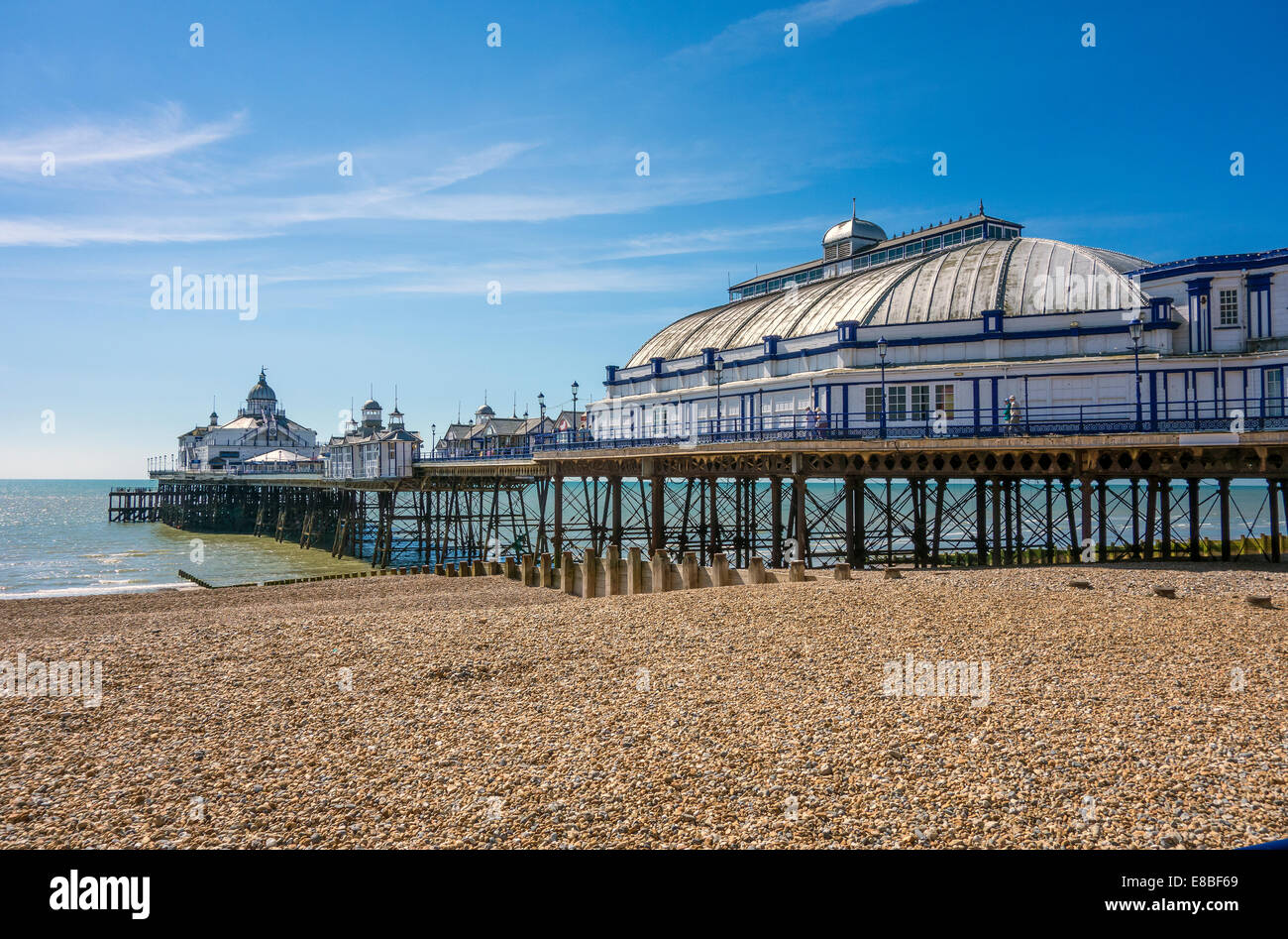 Eastbourne Pier just before the 2014 pier pavillion fire Sussex Stock ...