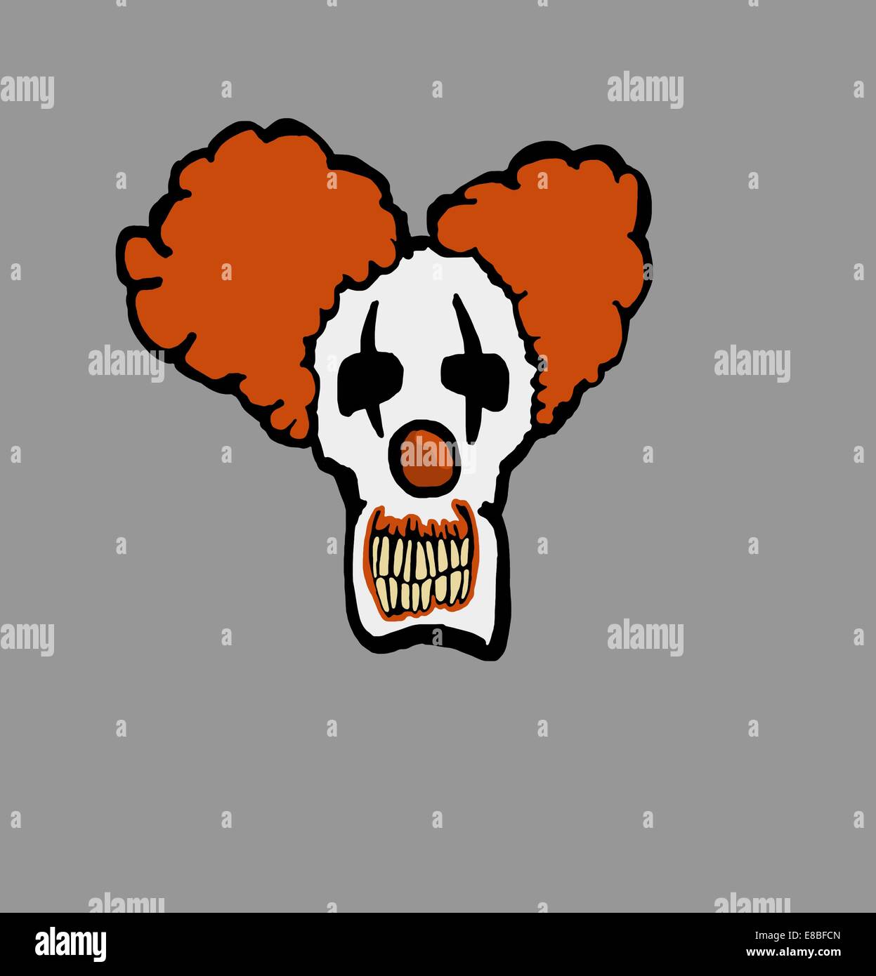 Scary Clown Drawing Stock Photos & Scary Clown Drawing Stock Images - Alamy