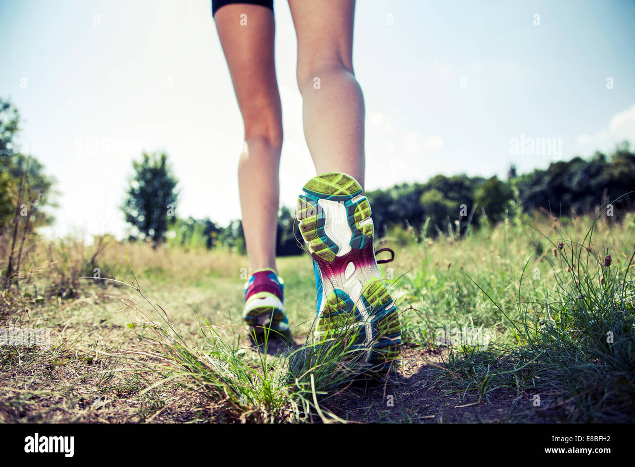 Two pretty girls jogging in the morning Stock Photo - Alamy