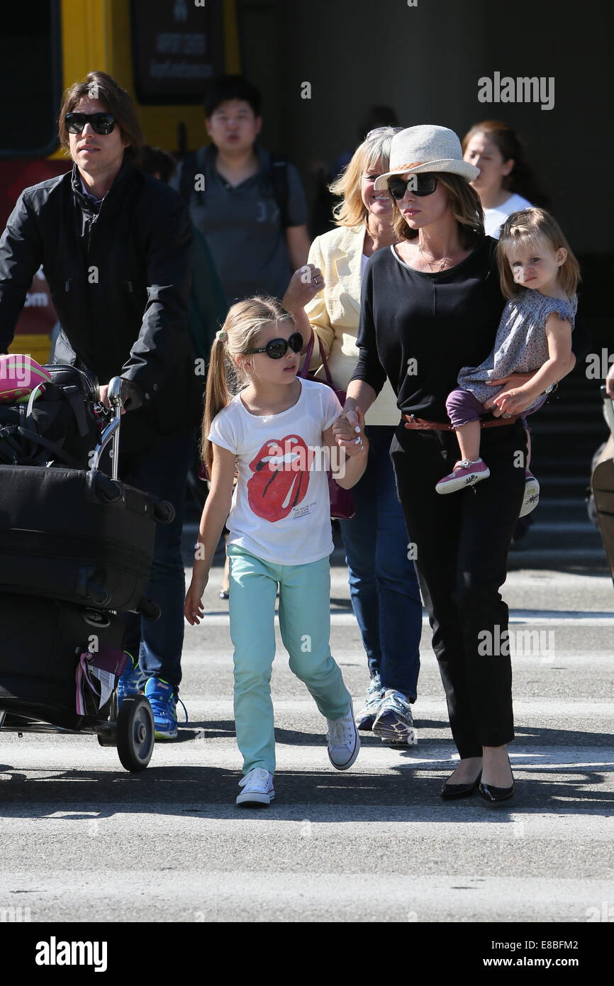 Amanda Holden and husband Chris Hughes with both daughters Alexa Louise ...