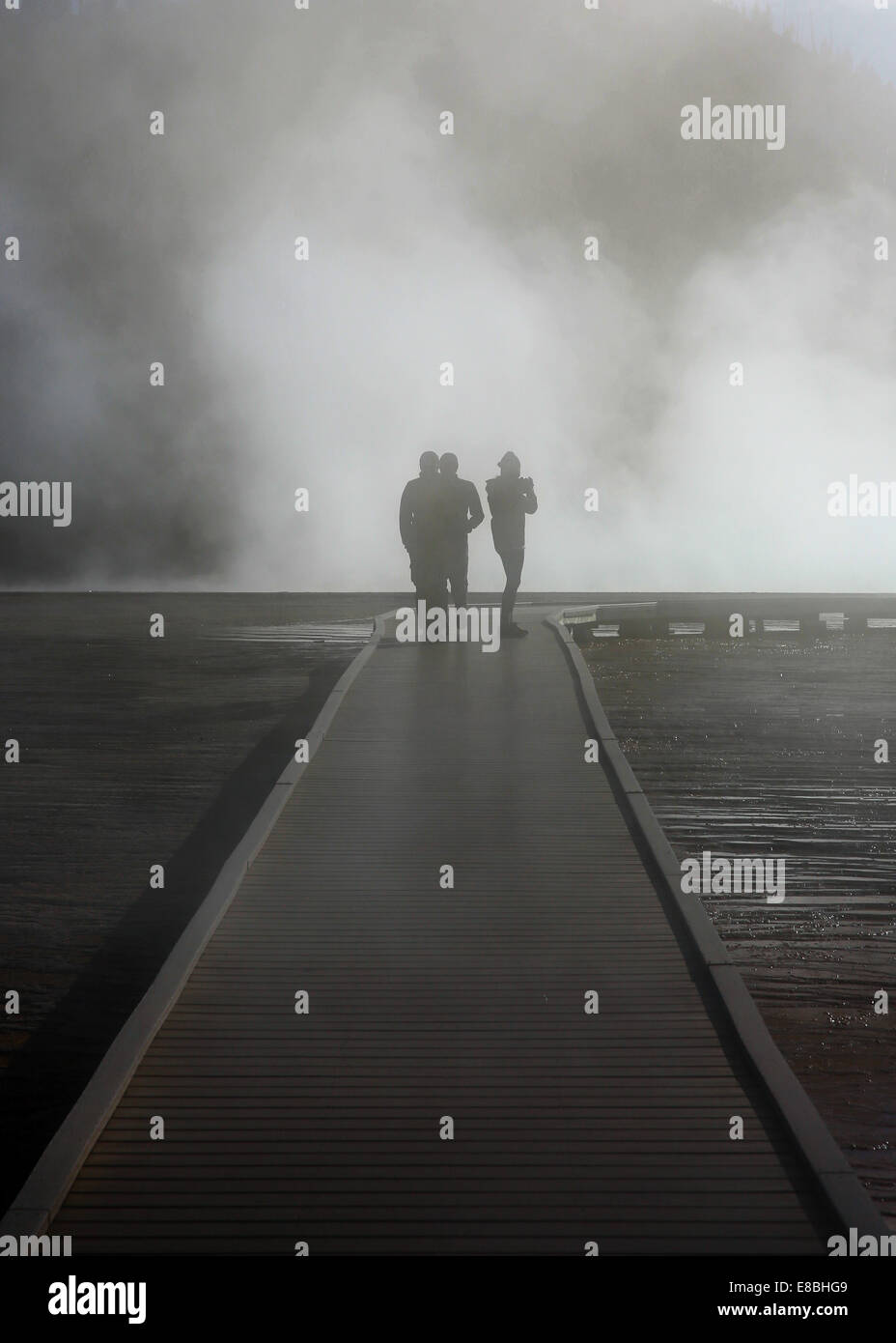 Grand Prismatic Spring in Yellowstone National Park, the largest hot ...