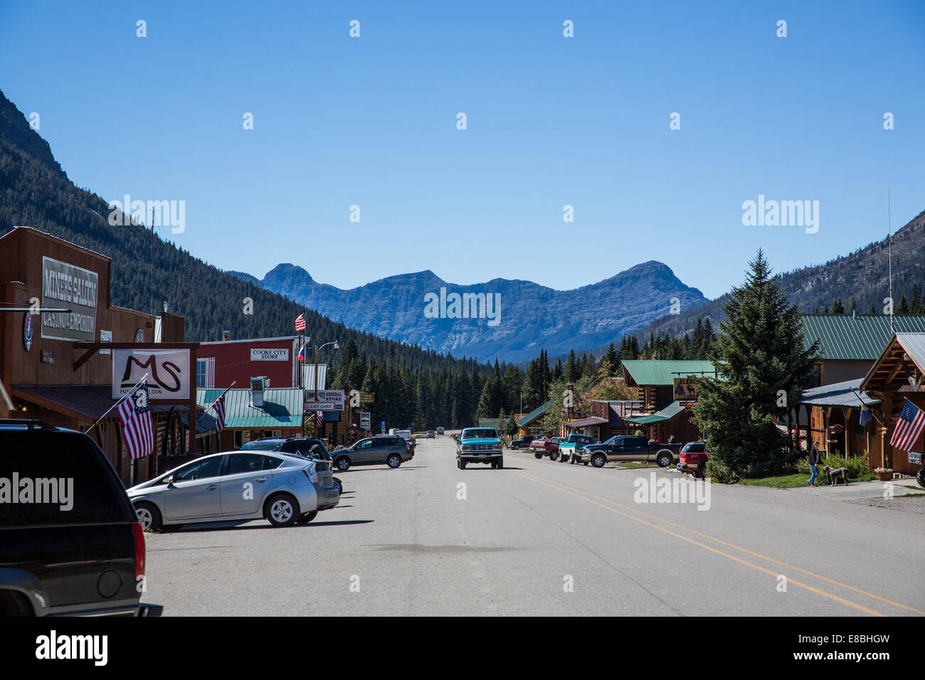 Cooke City, Montana, a small community high in the mountains just ...