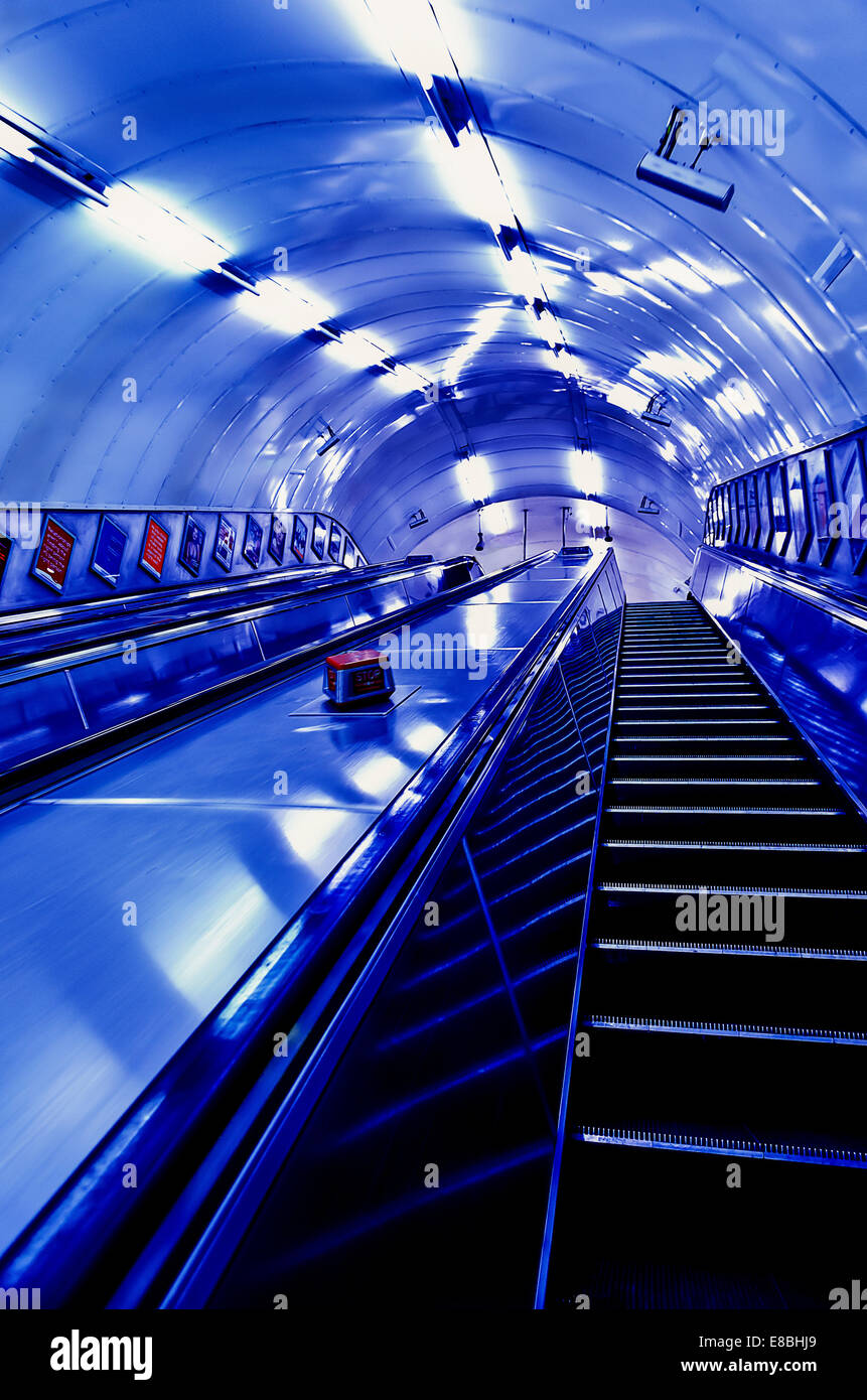 Metropolis Blue Underground Stock Photo - Alamy