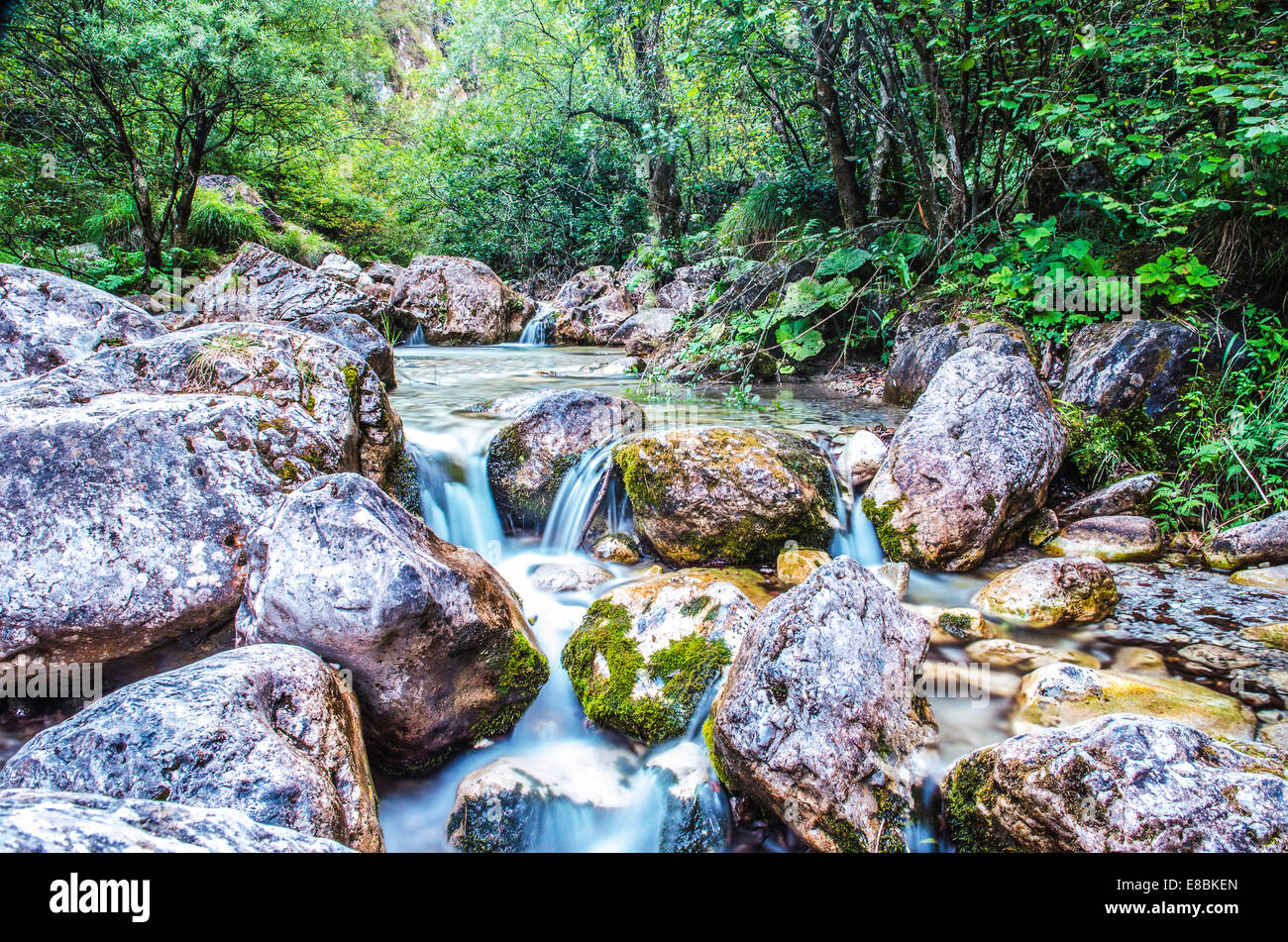River Waterfall Landscape Stock Photo - Alamy