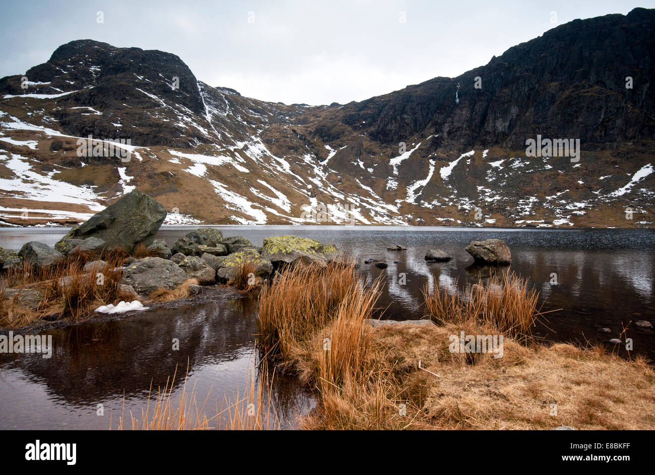 Harrison stickle and pavey ark the lake district hi-res stock ...