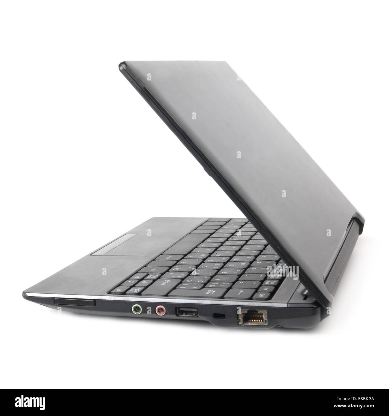 Laptop with empty screen isolated on white Stock Photo - Alamy