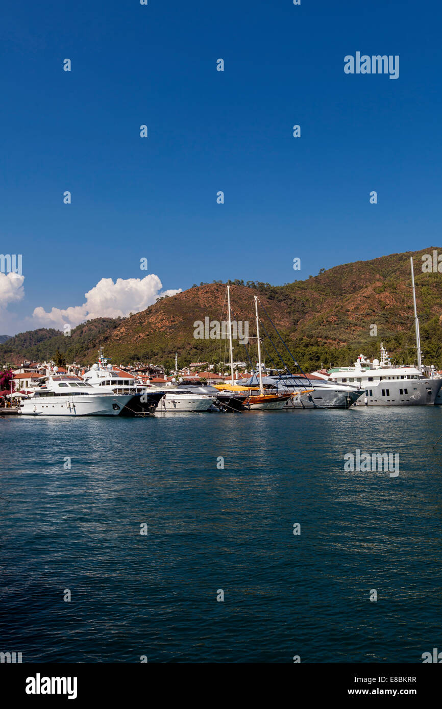 Yachts in the Marmaris port in Mugla province in Turkey Stock Photo - Alamy
