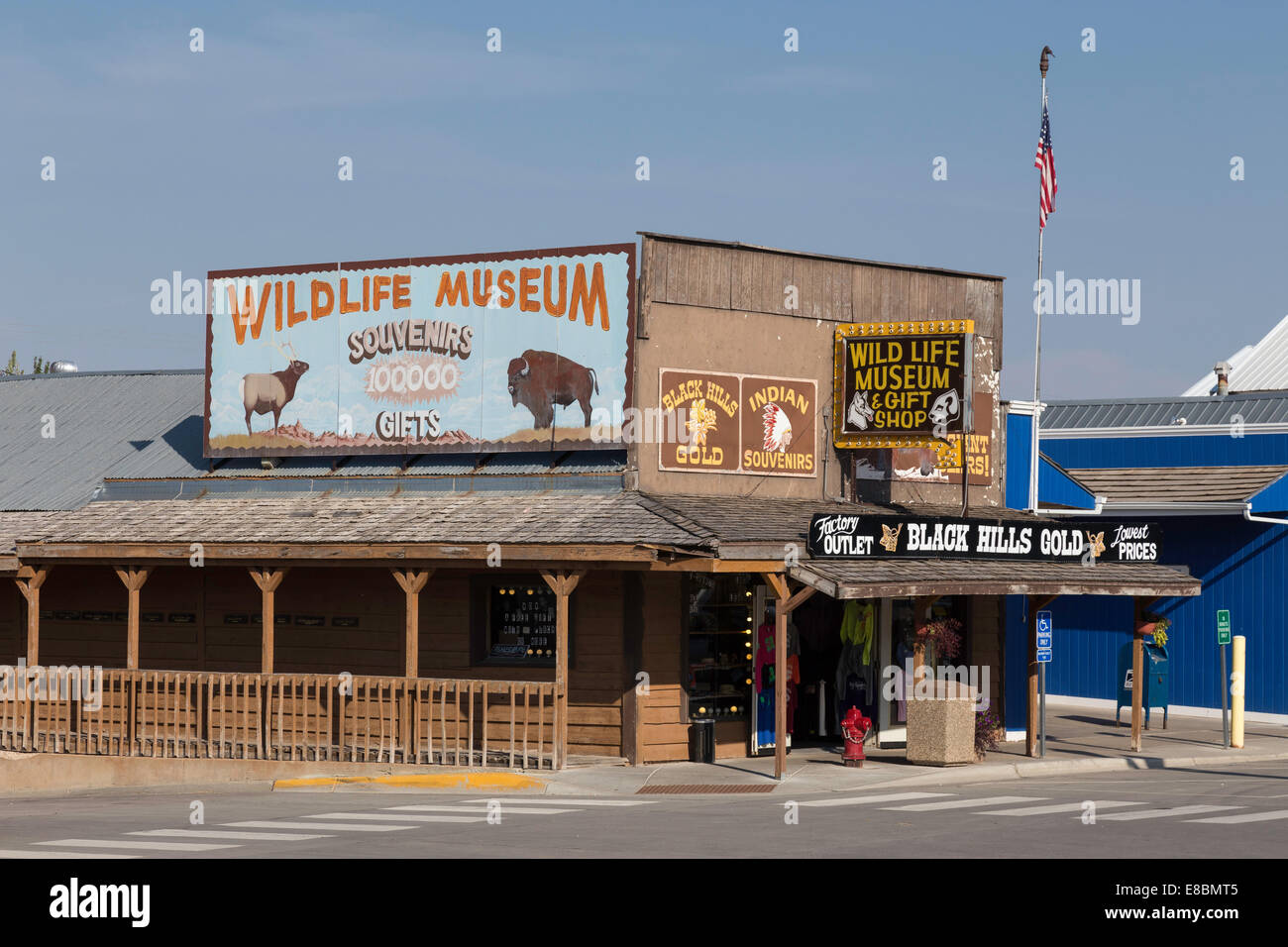 Wildlife Museum, Main Street, Wall, South Dakota, USA Stock Photo - Alamy