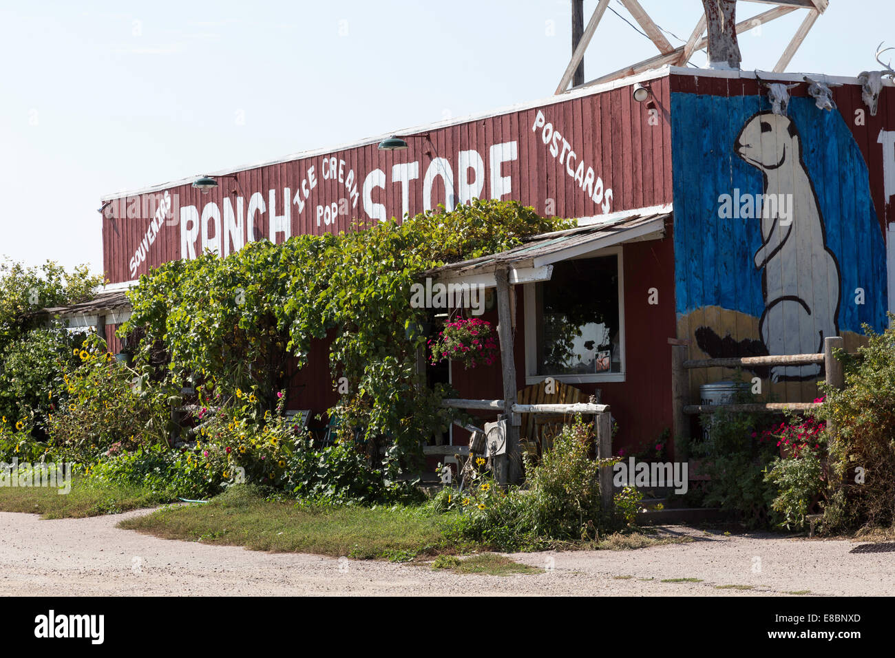 The Ranch Store of the Badlands, Prairie Dog Town, South Dakota, USA ...