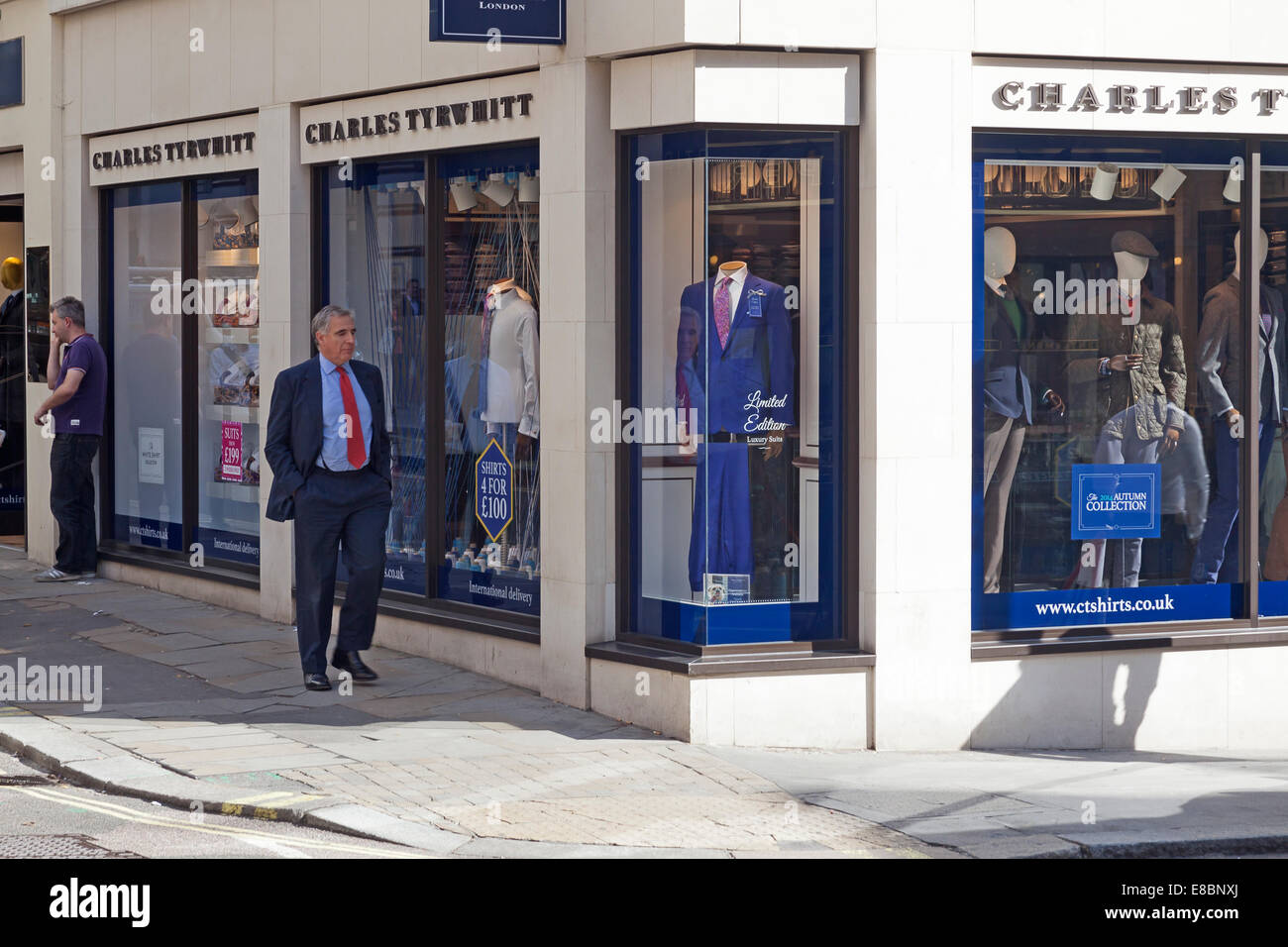 London, Jermyn Sreet Men's clothier Charles Tyrrwhitt's main retail ...