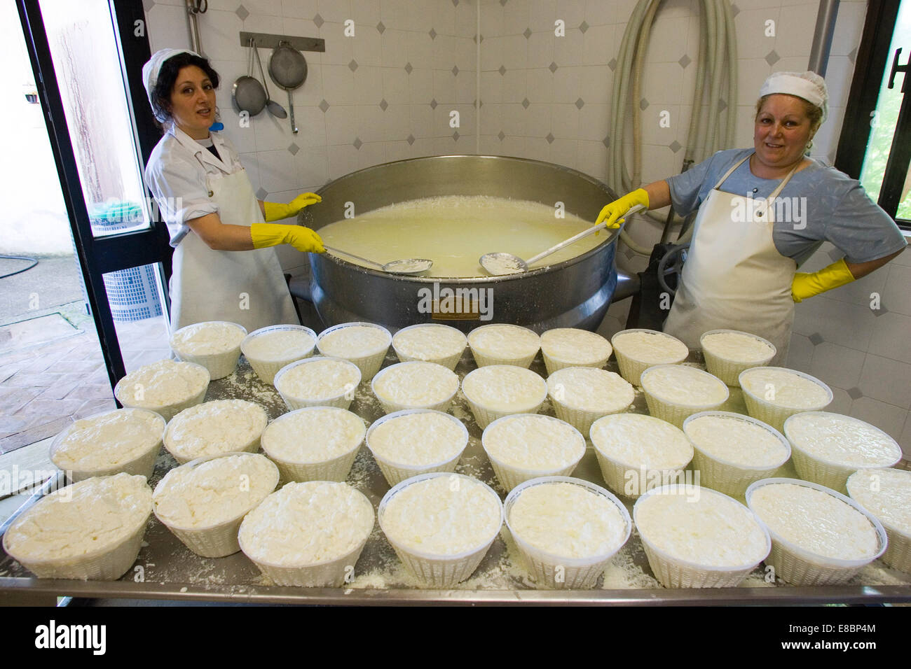 europe, italy, tuscany, crete senesi area, vergelle ranch, cheese ...