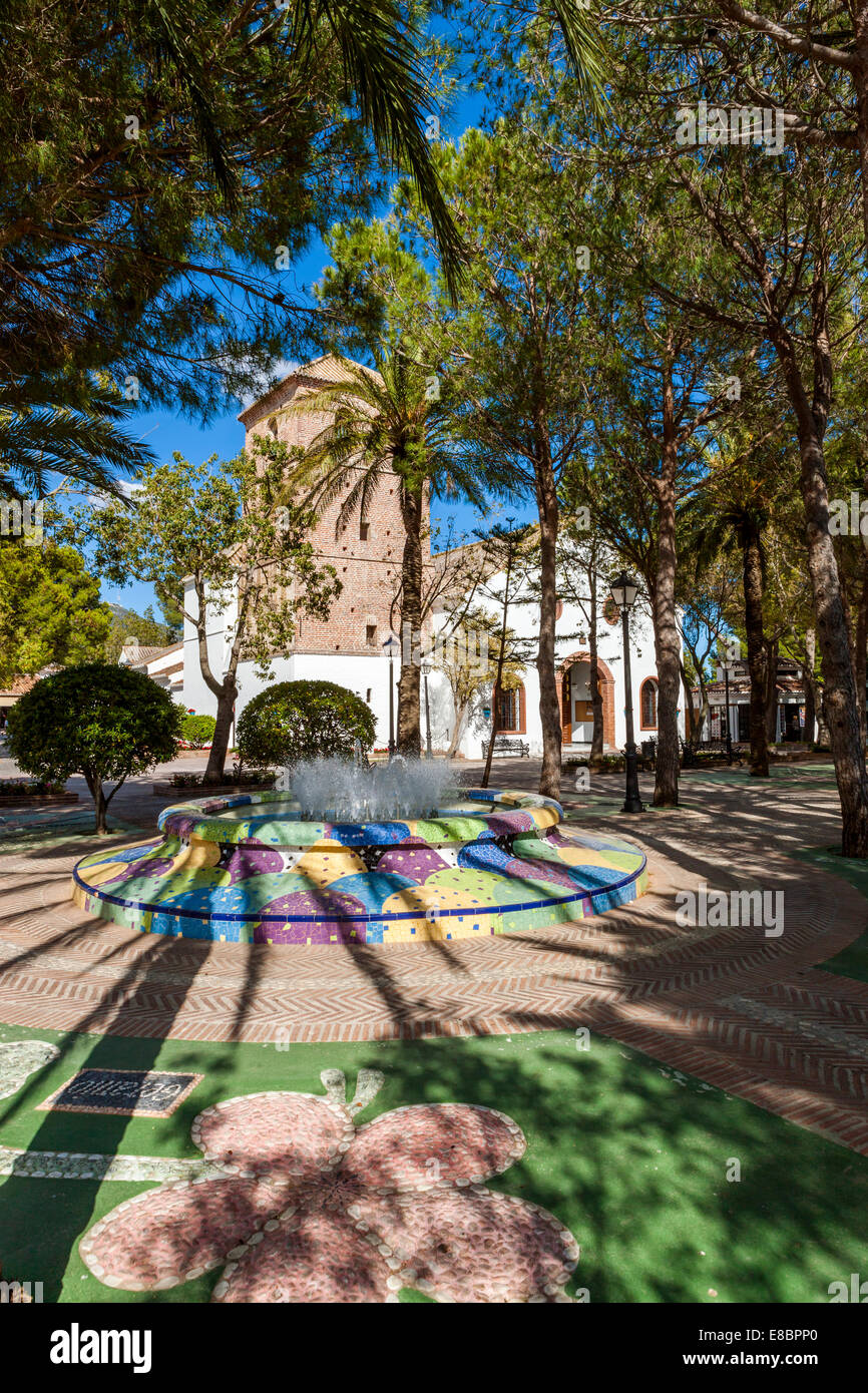 Church built on a former Moorish mosque, Mijas, Malaga Province ...