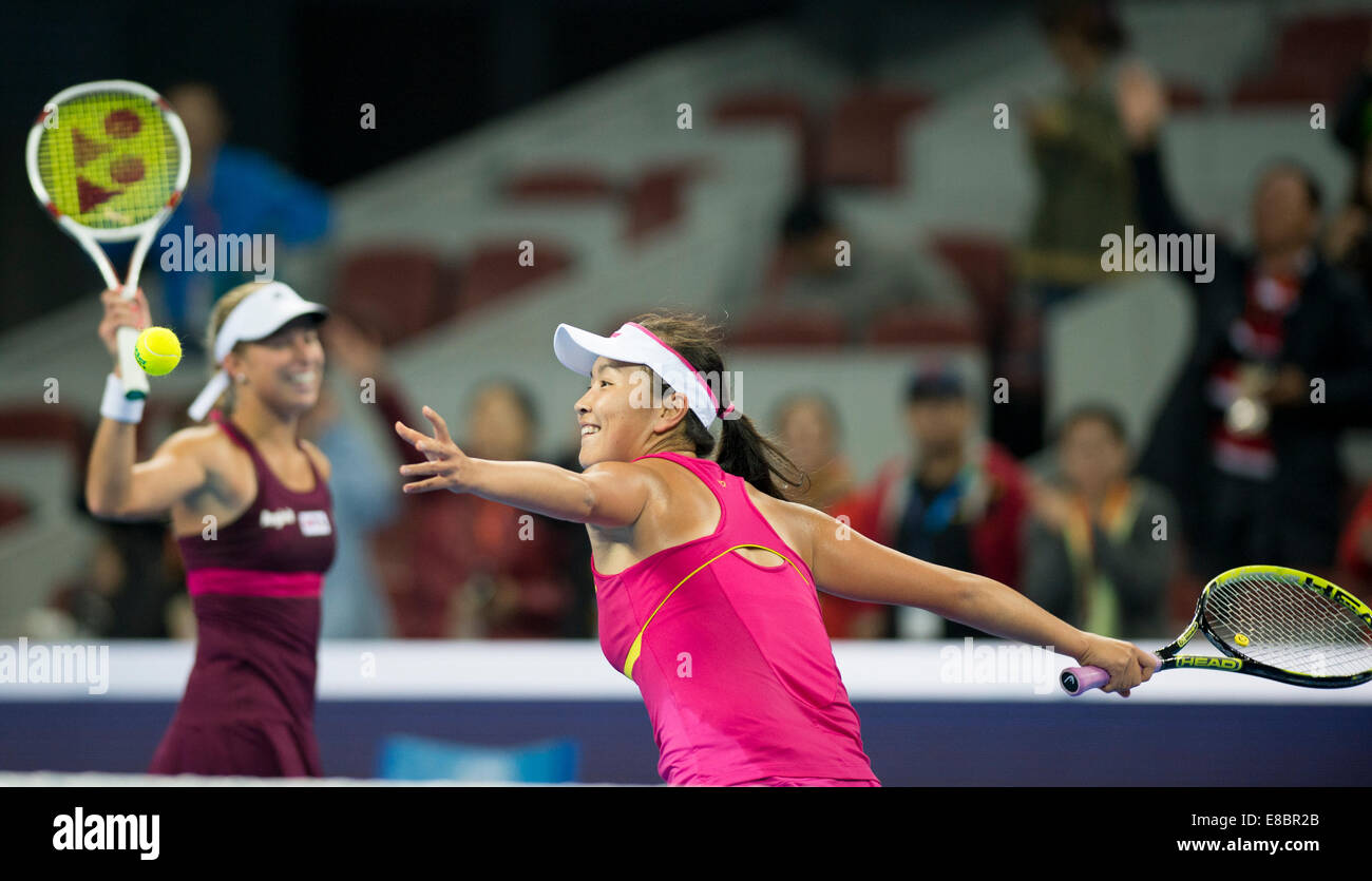 Beijing, China. 4th Oct, 2014. Andrea Hlavackova of Czech Republic and ...