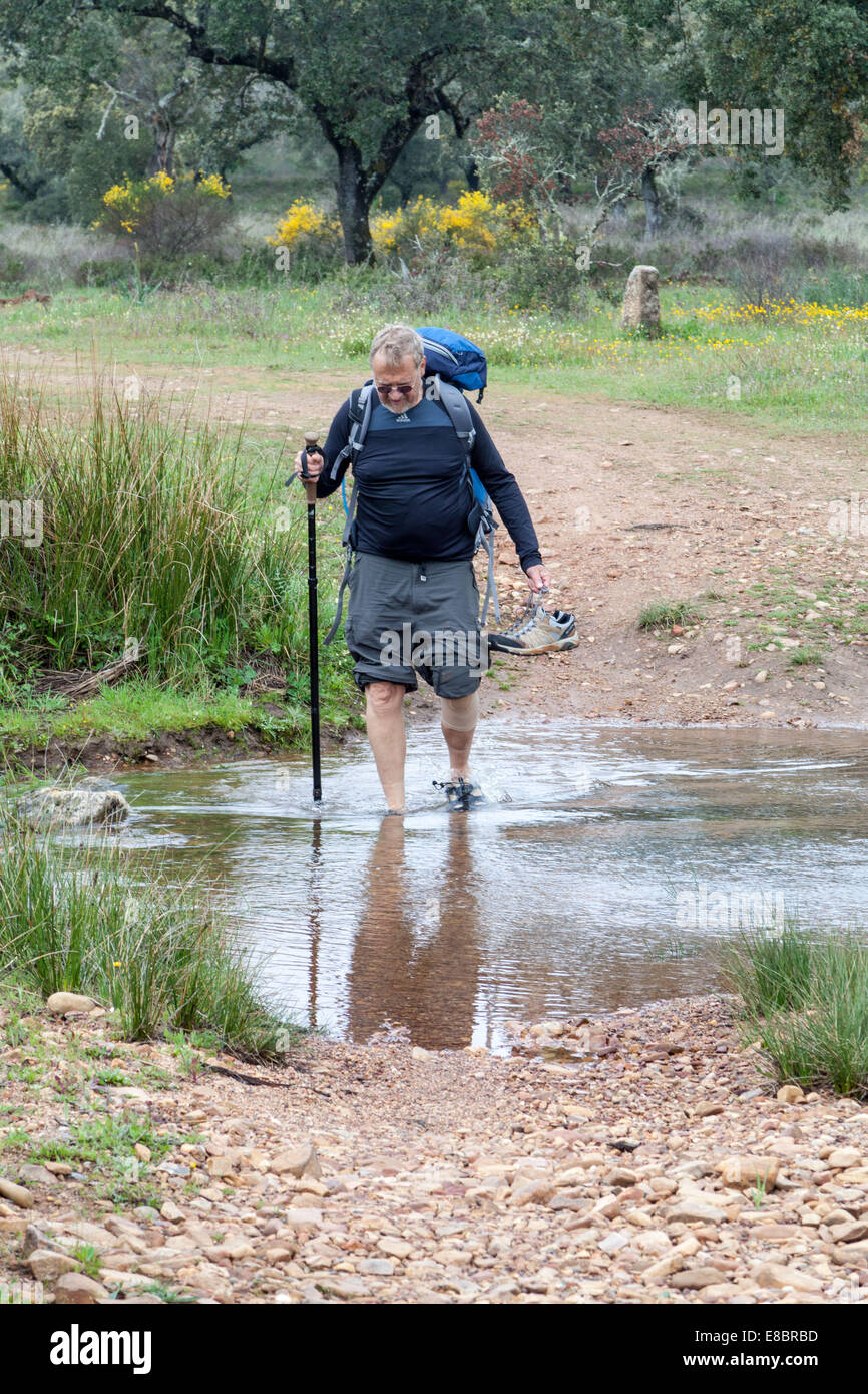Walking through puddle hi-res stock photography and images - Alamy