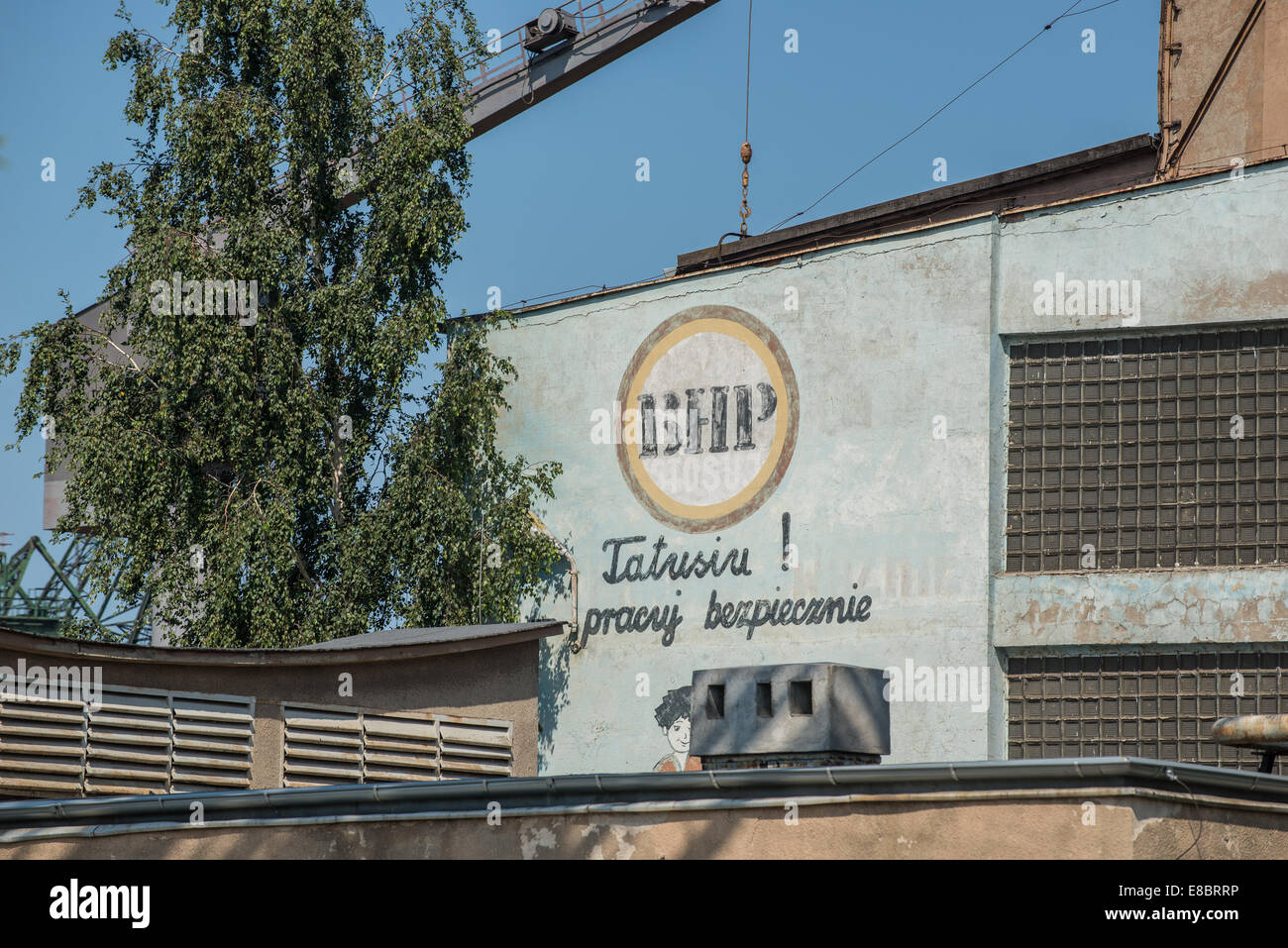 Gdansk Shipyard (former Lenin Shipyard) in Gdansk, Poland ("Daddy, work ...