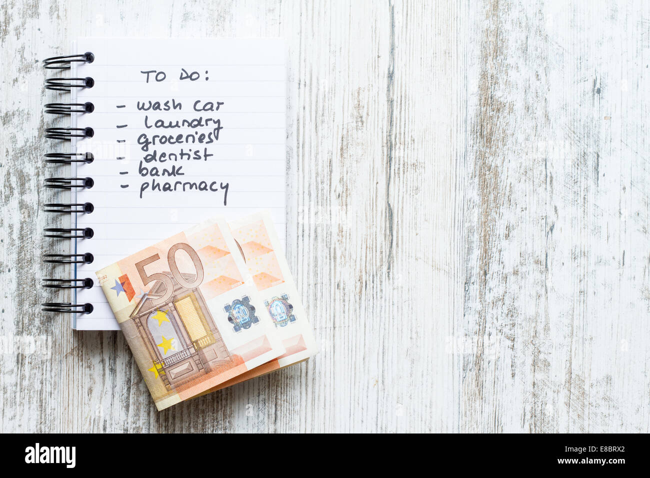 To do list background with copy space Stock Photo - Alamy