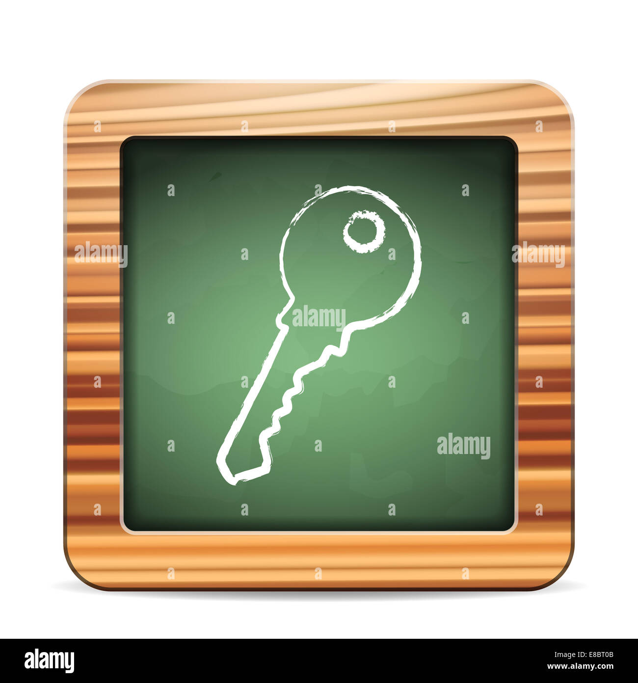 Blackboard key on a white background. Vector illustration Stock Photo ...