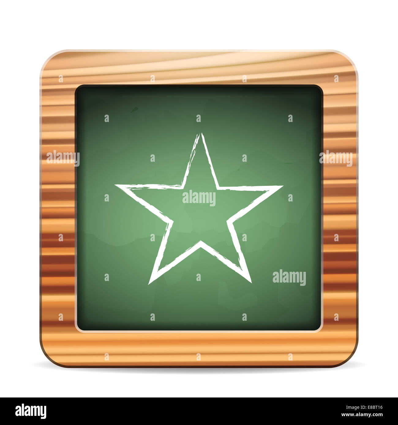 Blackboard star on a white background. Vector illustration Stock Photo ...
