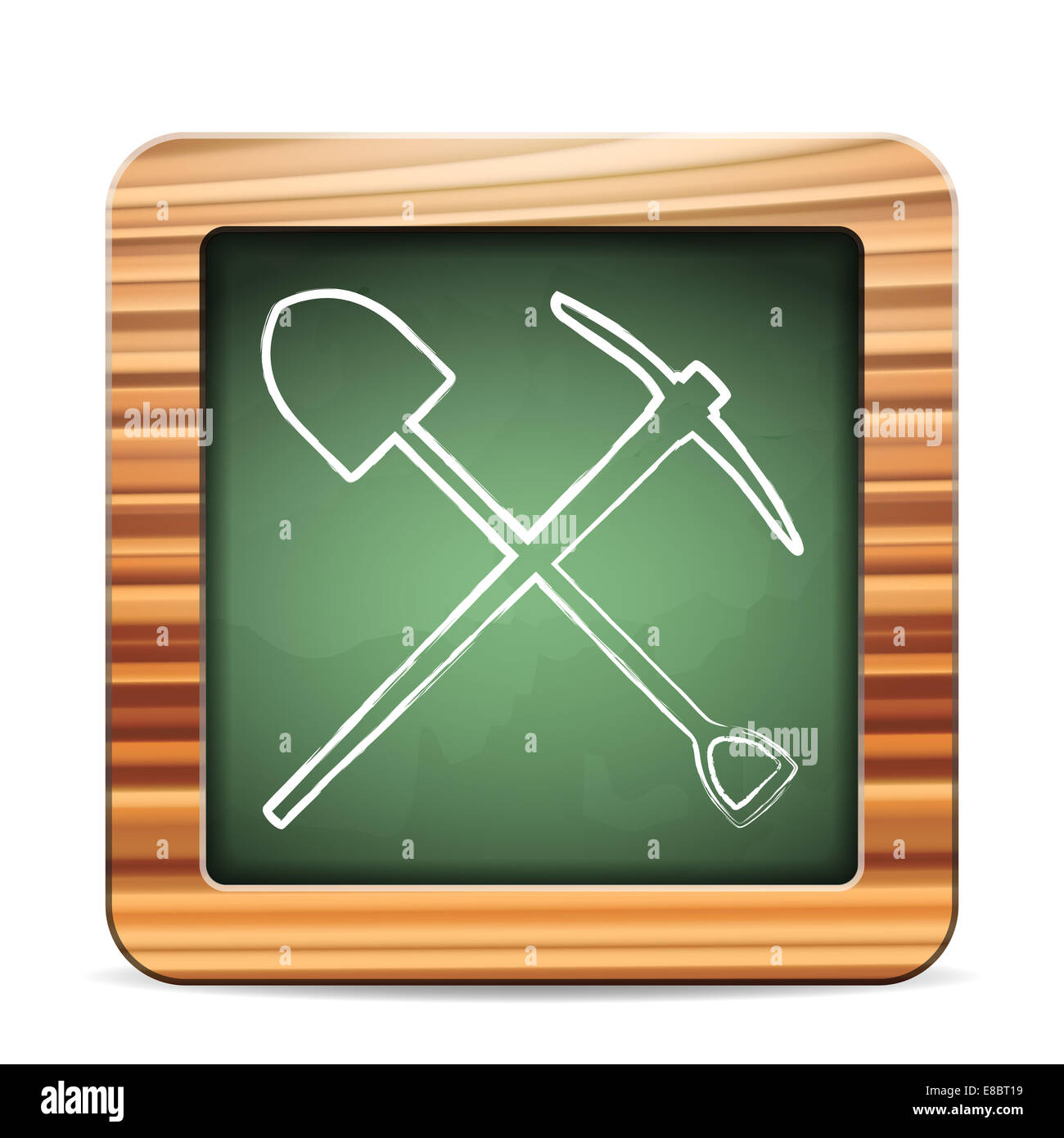 Blackboard tools on a white background. Vector illustration Stock Photo ...