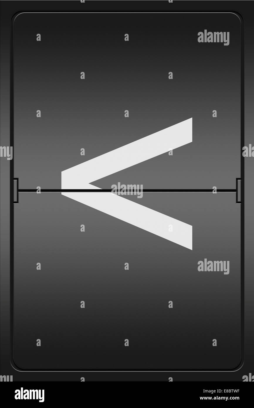 Illustration of a mechanical leter indicator showing an angle bracket ...