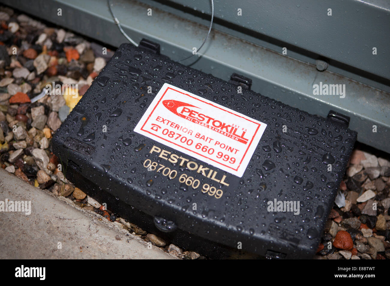 Pestokill enclosed Rat trap, exterior bait point for laying poison to ...