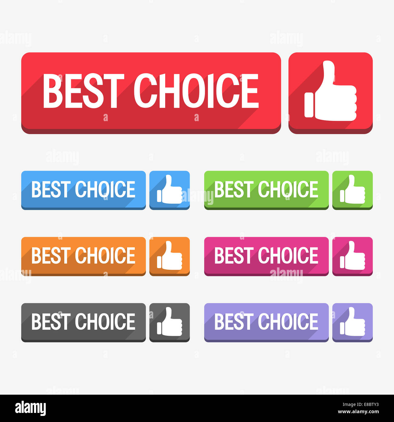 Best choice label, flat design Stock Photo - Alamy