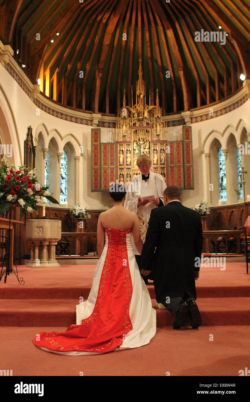 Young couple getting married Stock Photo - Alamy