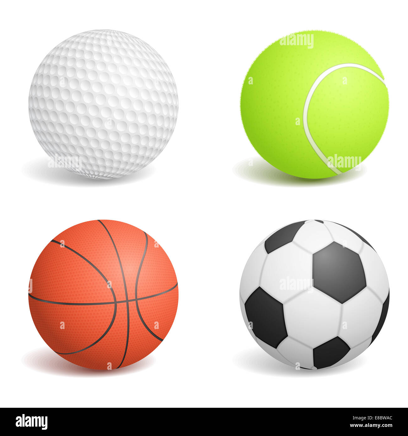 Set four balls hi-res stock photography and images - Alamy