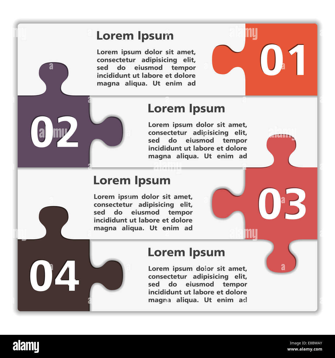 Number puzzle Cut Out Stock Images & Pictures - Alamy