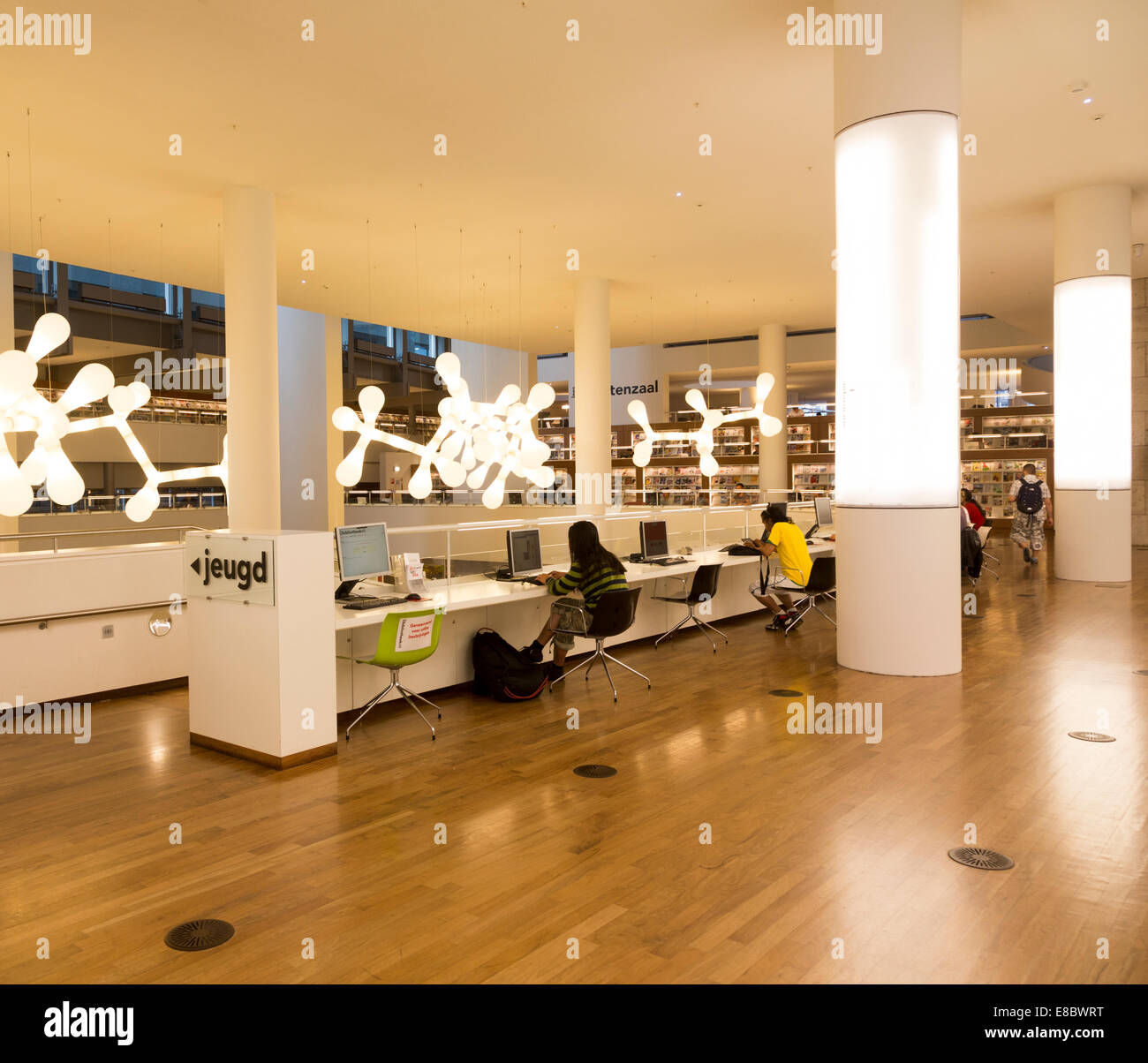 customers at computer stations, Centrale Bibliotheek, Central Public ...
