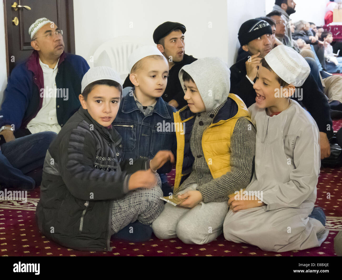Children playing in the mosque. 4th Oct, 2014. -- Muslims celebrate ...
