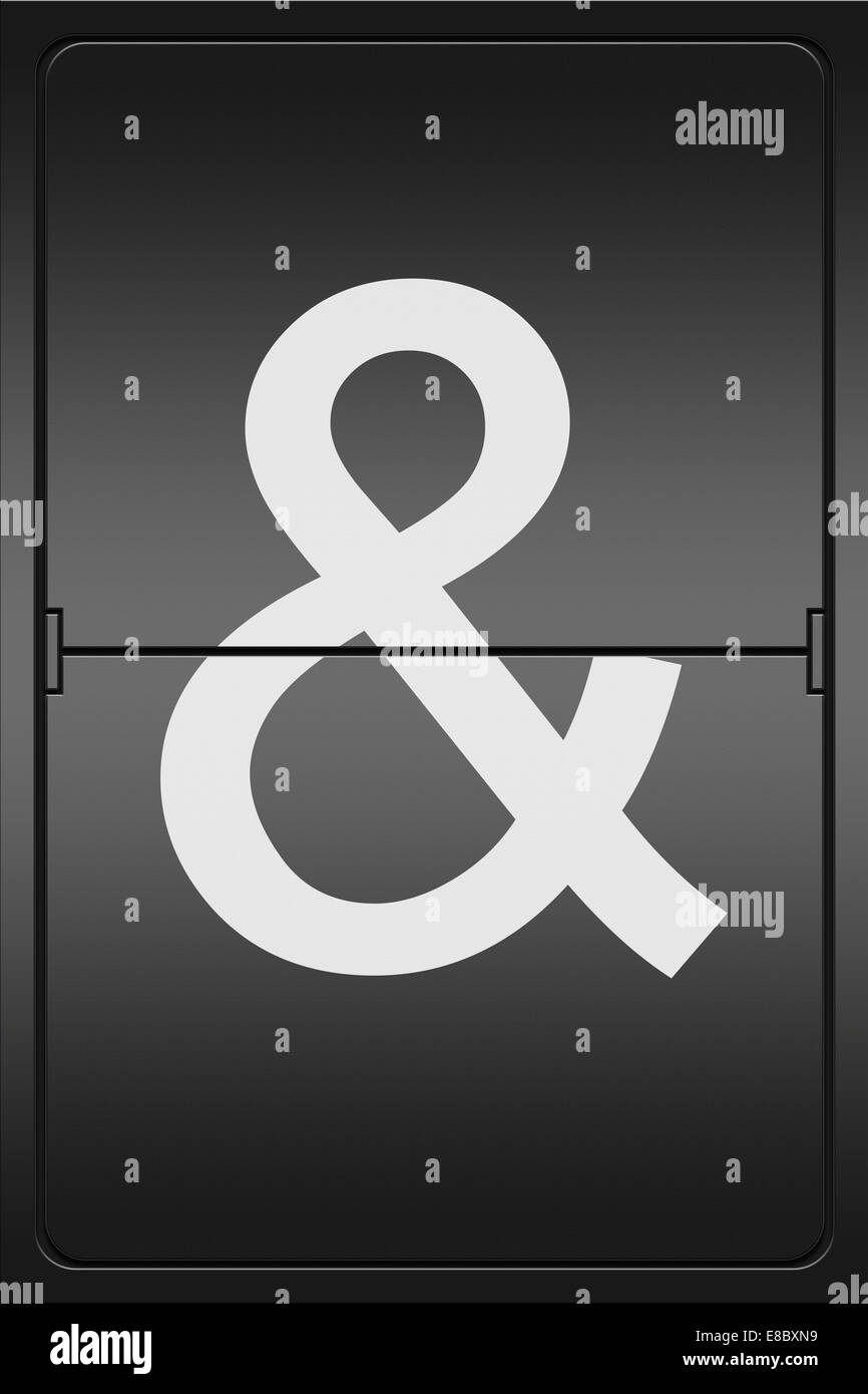 Illustration of a mechanical leter indicator showing a And Sign Stock ...