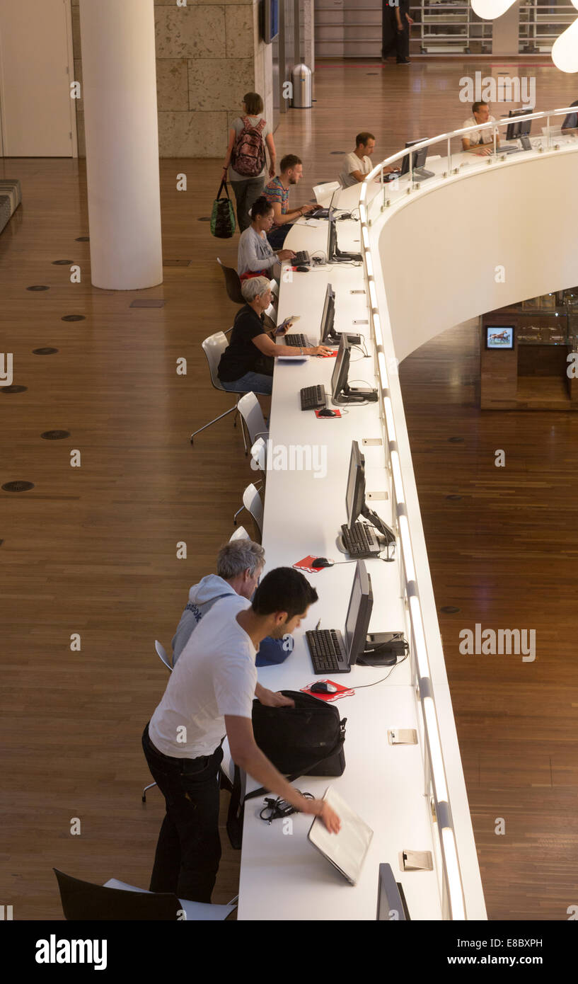 customers at computer stations, Centrale Bibliotheek, Central Public ...
