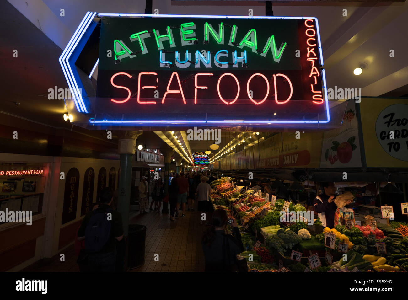 Pike's Place, on the waterfront in Seattle, Washington is a popular ...