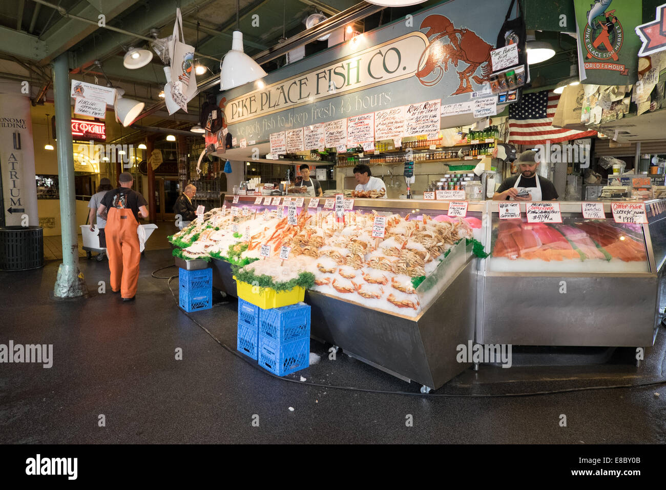 Nobody shellfish signage store hi-res stock photography and images - Alamy
